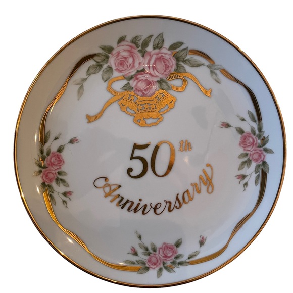 Lefton | Dining | Lefton 5th Anniversary Commemorative Roses Bells ...